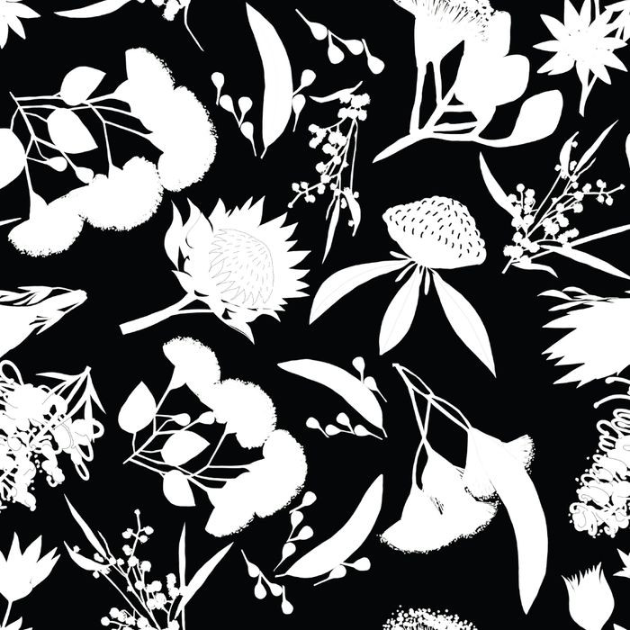 Australian Florals Robyn Hammond DV5207 Cotton Quilting Fabric 1/2 YARD ...