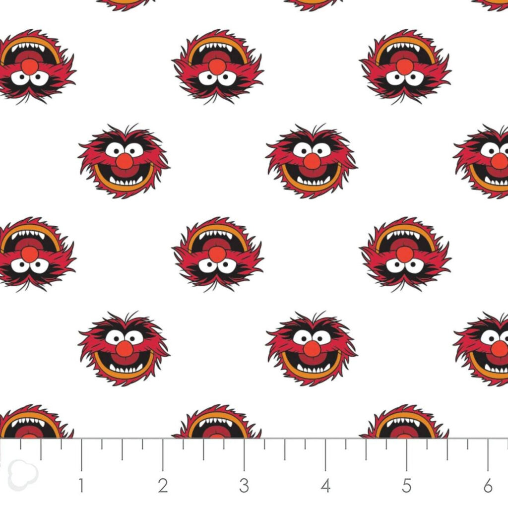 Disney Muppets Collection Animal White Cotton Quilting Fabric 1/2 YARD ...