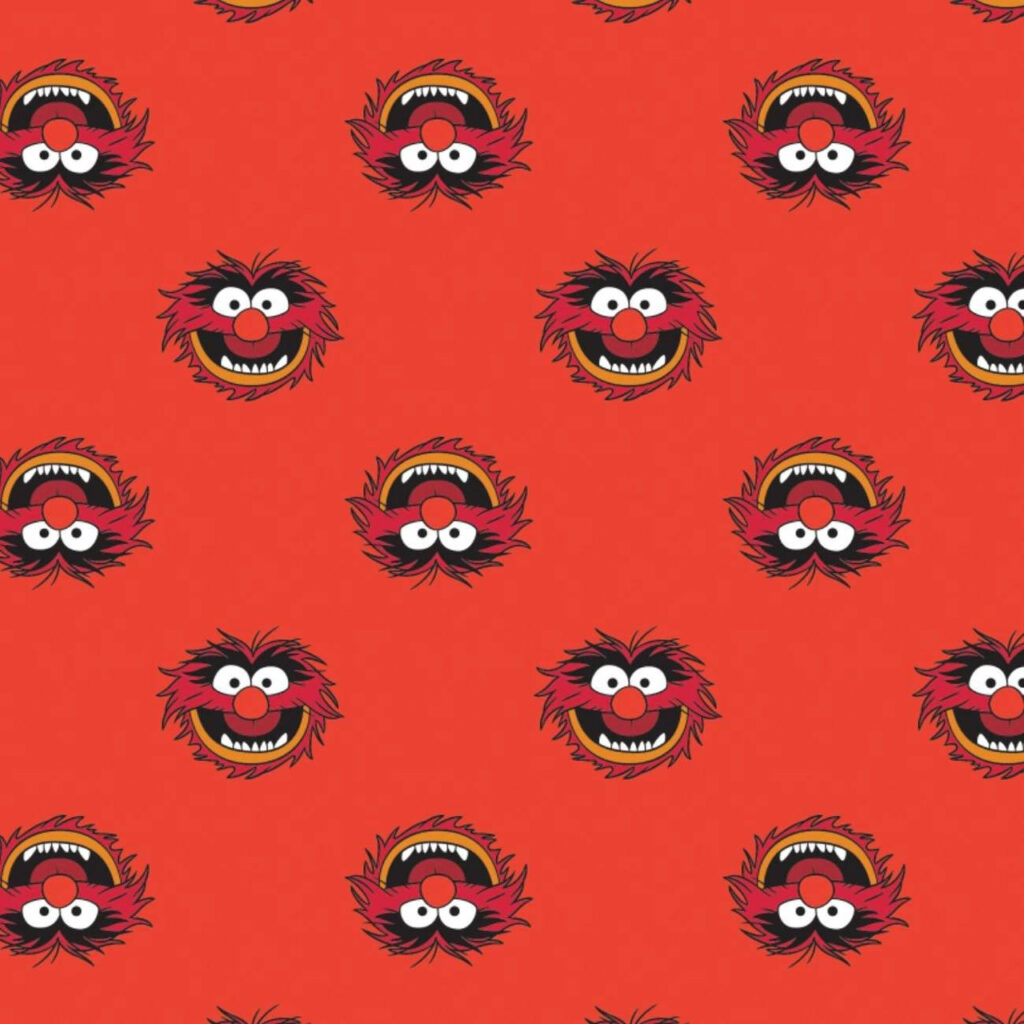 Disney Muppets Collection Animal Red Cotton Quilting Fabric 1/2 YARD ...