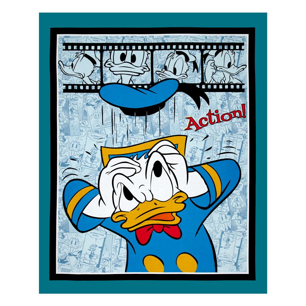 Disney Donald Duck Action Cotton Quilting Fabric Panel – havAsquiz