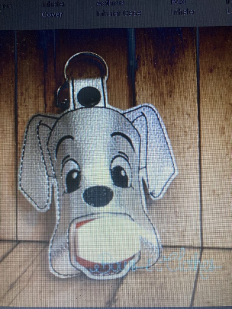 Asthma Puffer holder Dog Theme Inhaler Key Ring – havAsquiz