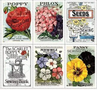 Sewing Seeds Catalog Patch PD15682R-PANEL Cotton Quilting Fabric 24 ...